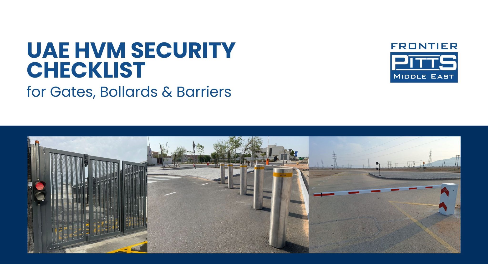 UAE HVM Security Checklist For Gates, Bollards & Barriers
